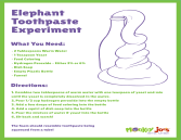 Monkey Joe's Elephant Toothpaste Experiment - Monkey Joe's